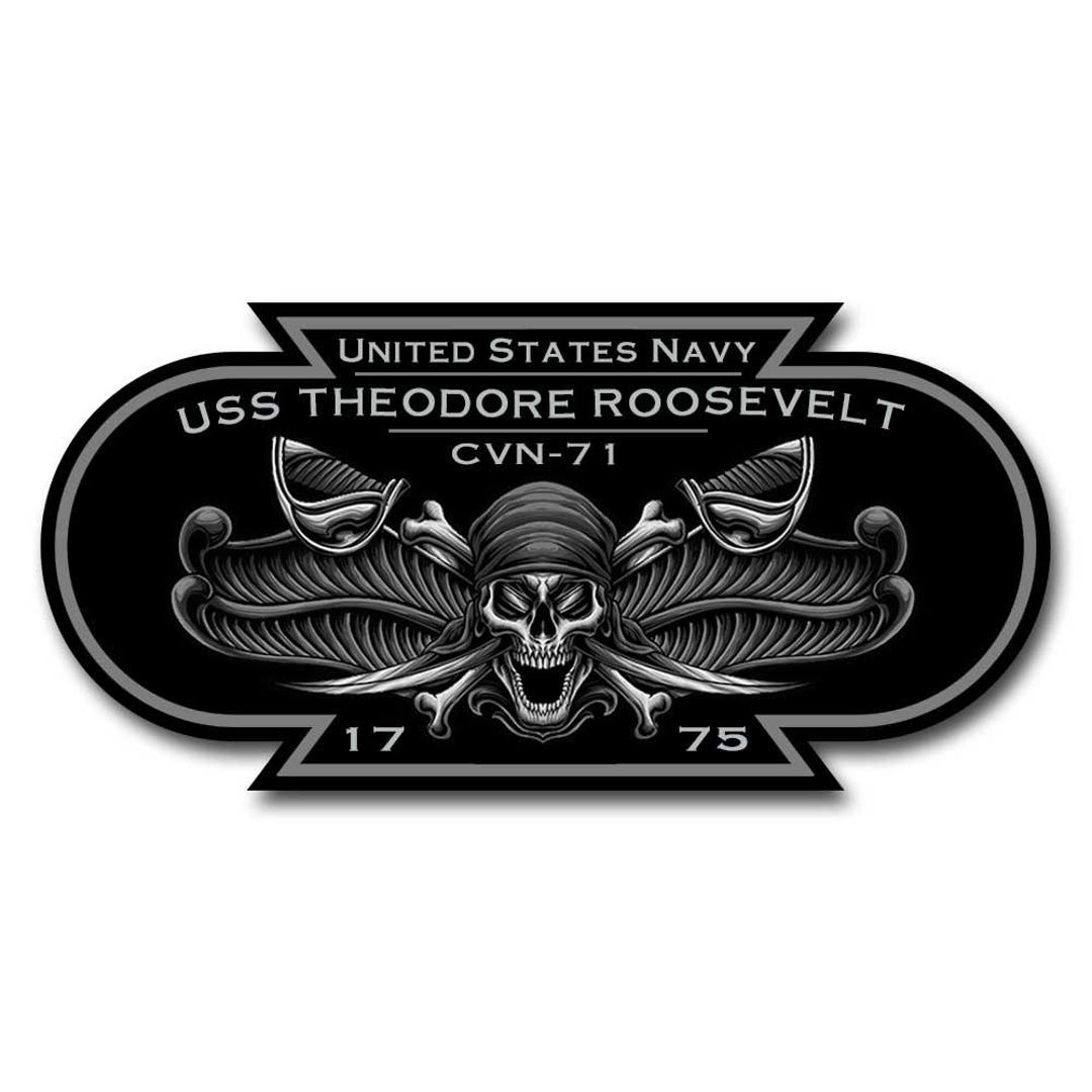 US Navy Surface Warfare Decal - Jolly Roger Decal - US Navy Veteran ...