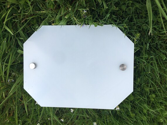 Rectangle Door Sign Cut off Corners Blank | Etsy