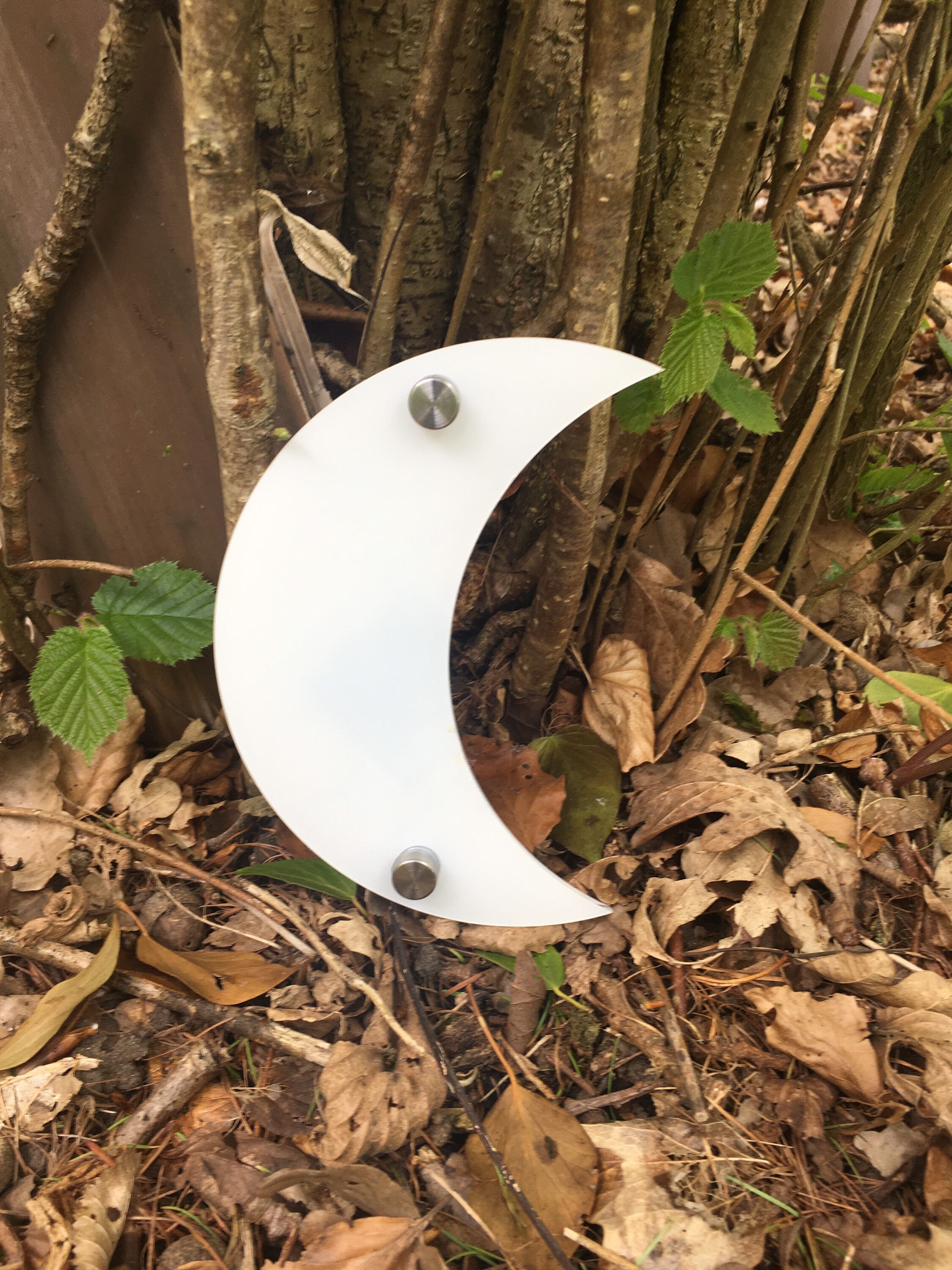 Moon Shaped Door Sign Blank. - Etsy