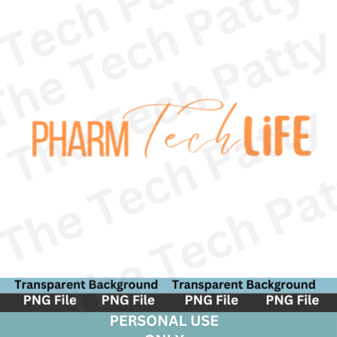 Pharmacy Tech Life PNG File - Etsy