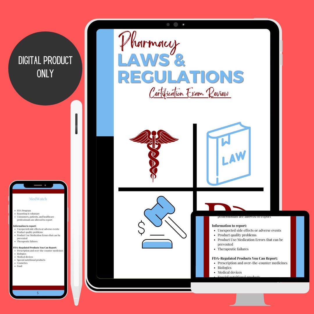 Pharmacy Law and Regulations PTCB Exam Review Federal Requirements ...