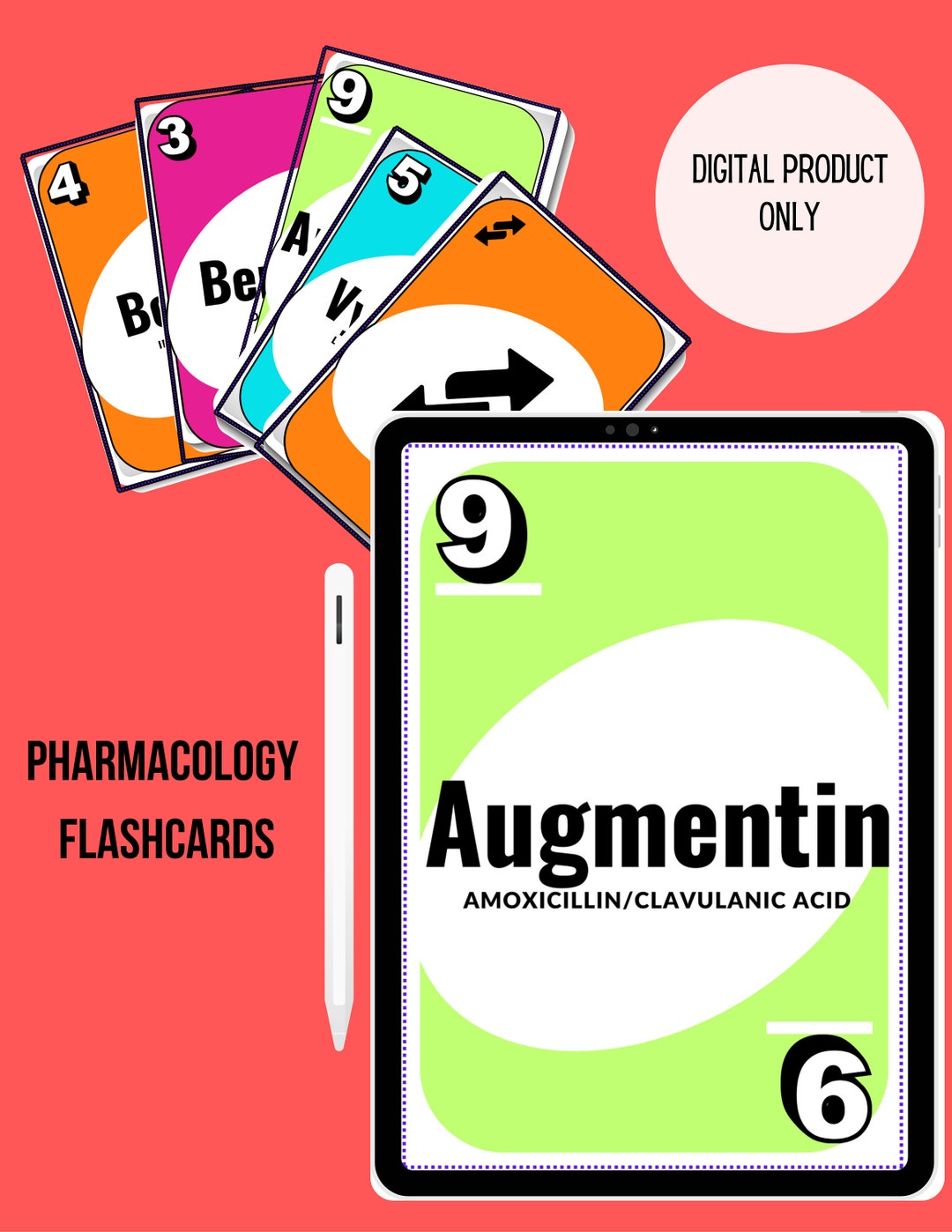 Pharmacology Digital Flashcards Pharmacy Tech, Nursing School, NAPLEX ...