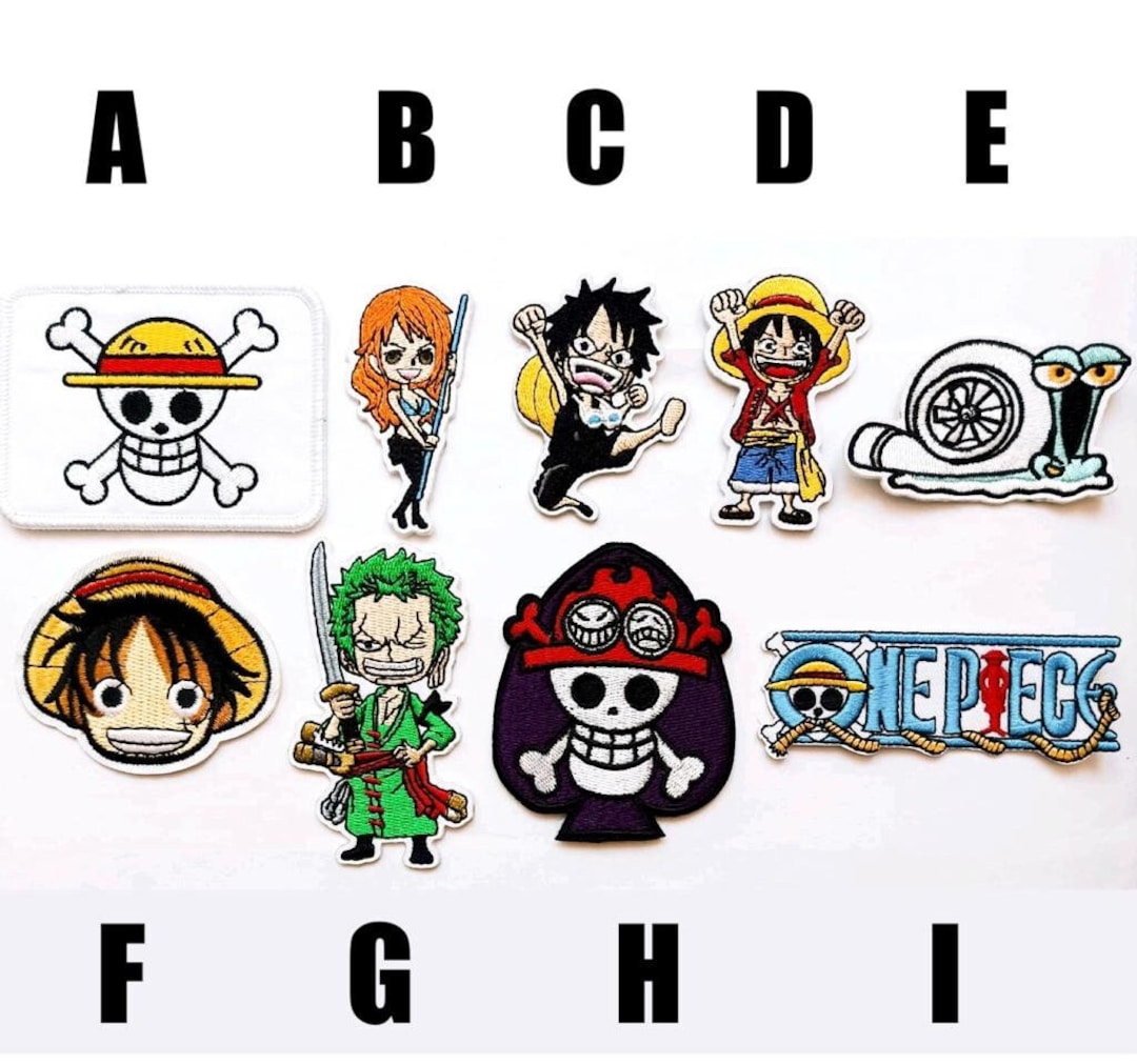 Patch One Piece toppa termoadesiva manga anime pirate flag ciurma ...