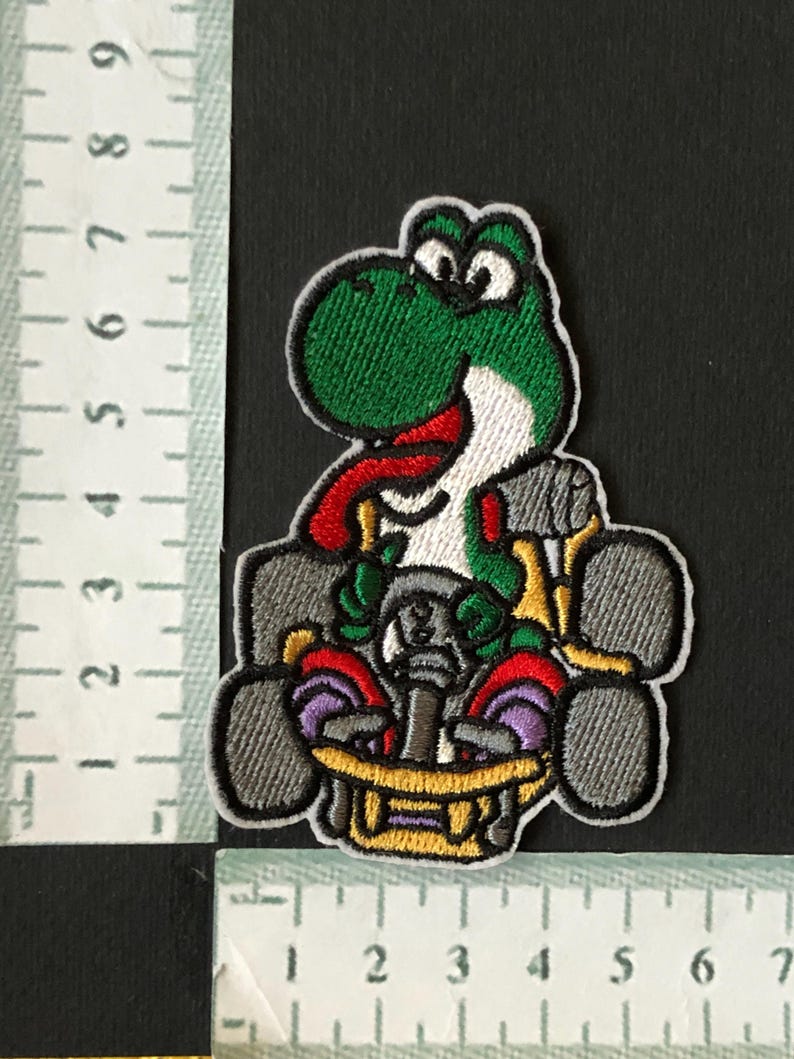 Patch Super Mario Bros Iron-on Patch Bowser Embroidered Yoshi Peach ...