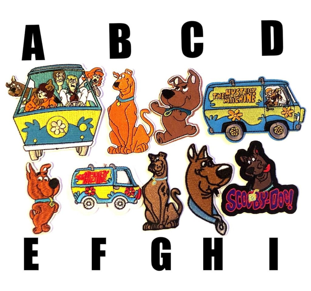 Patch Scooby Doo Retro Characters Iron-on Patch Iron on Applique Vintage Scrappy Doo the Mystery ...
