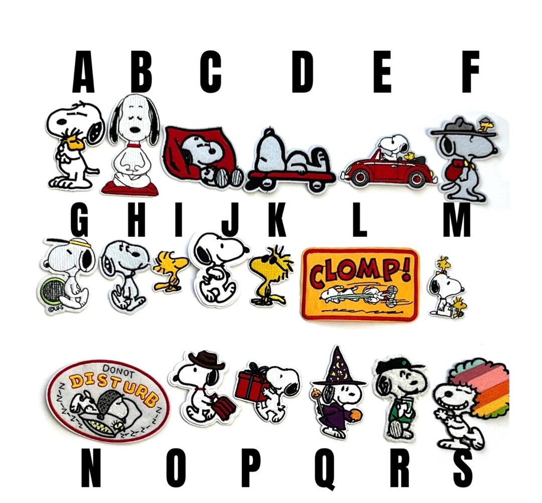 Patch Snoopy Peanuts Character Iron-on Patch Iron Applique Comic Strip ...
