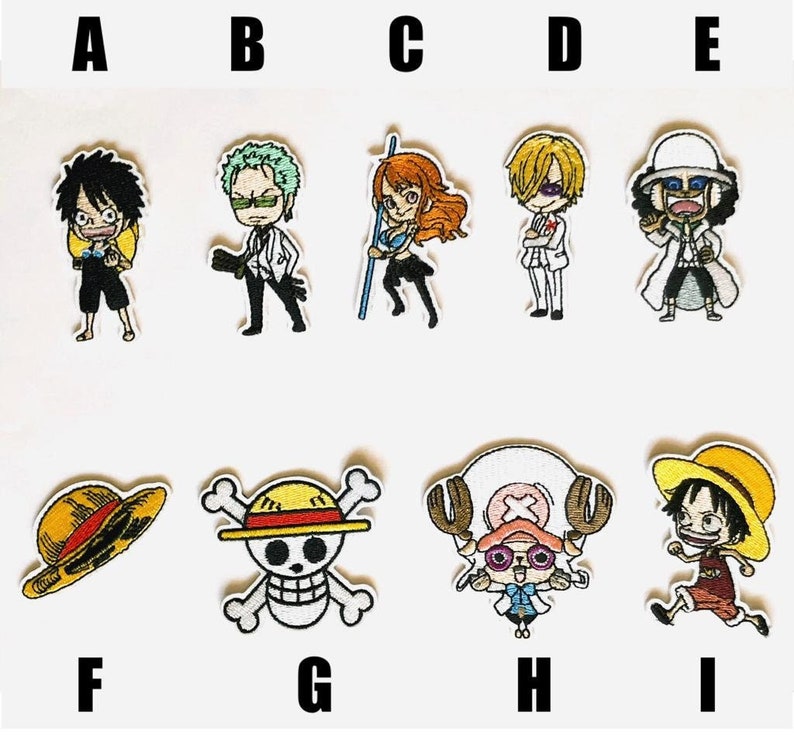 Patch One Piece Iron-on Patch Manga Anime Pirate Flag Boarding Crew ...