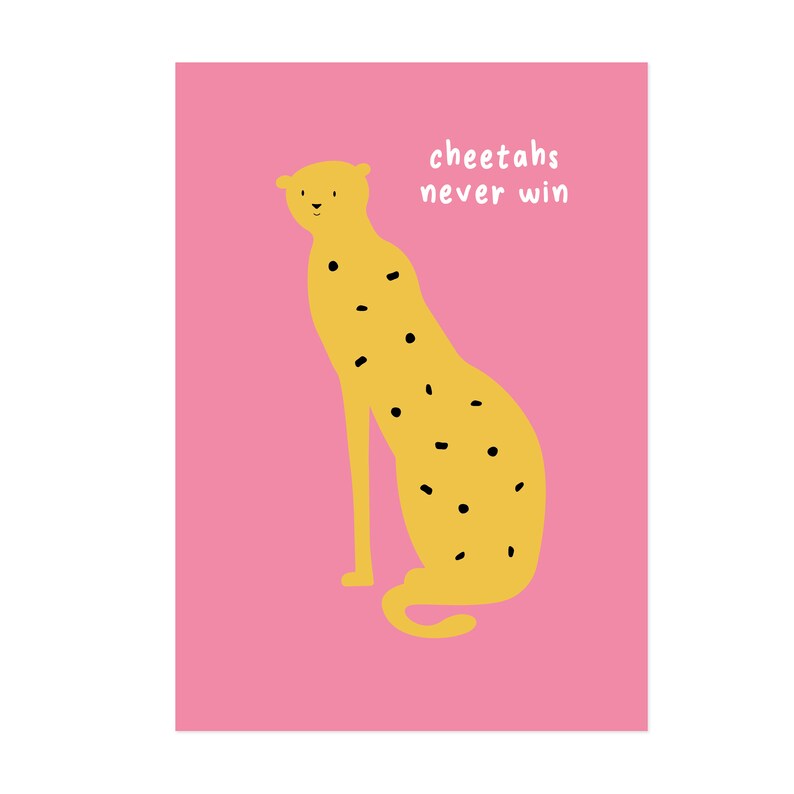 Cheetah Poster - Etsy
