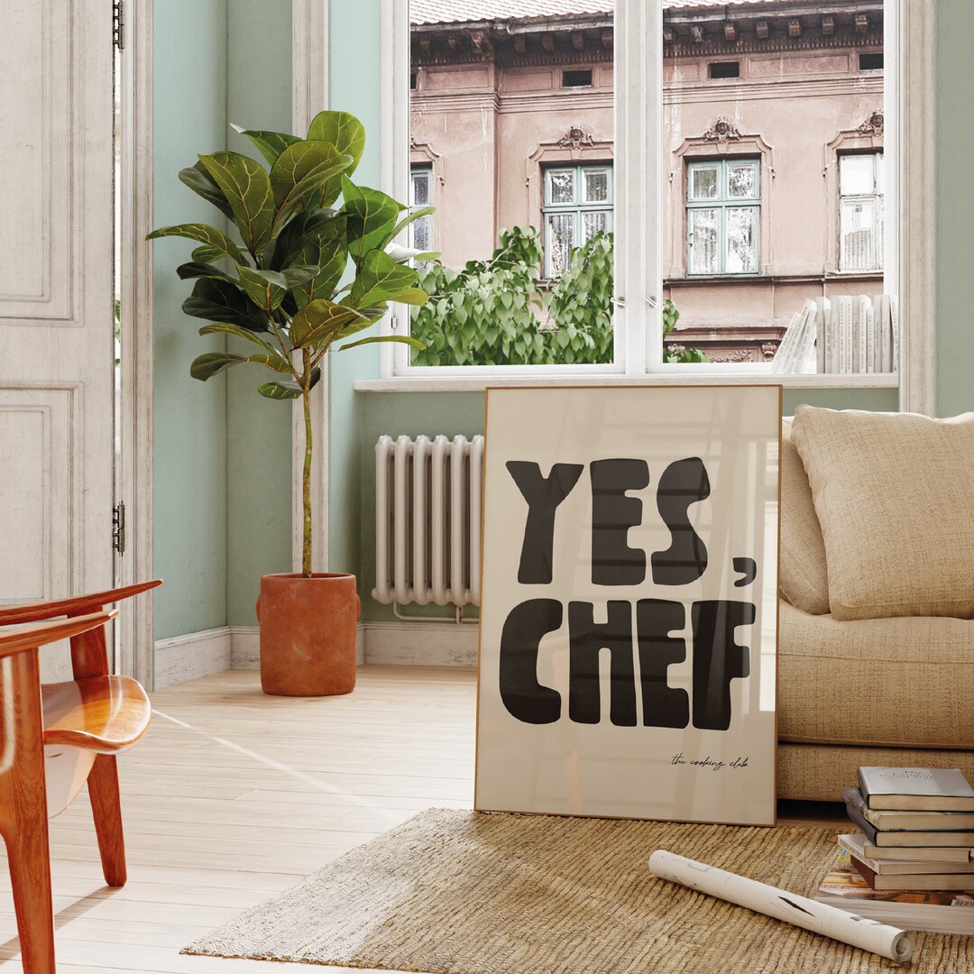 Yes Chef the Cooking Club Poster More Sizes - Etsy