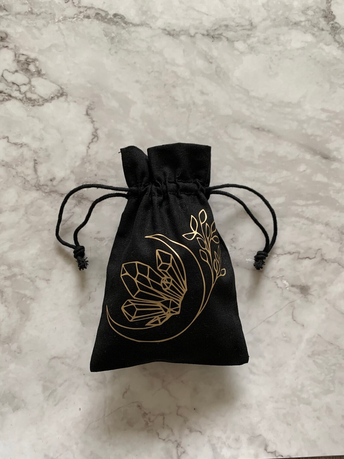 Black Crystal Pouch Bag, Pouch for Crystals, Bag for Crystals, Pouch ...