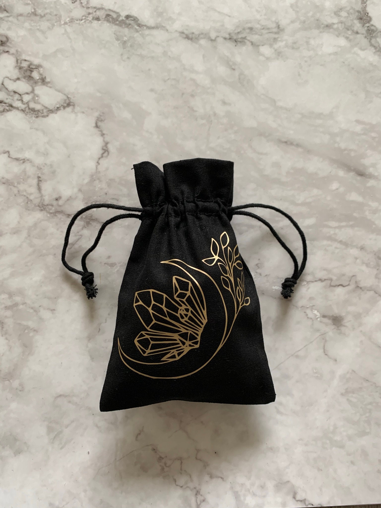 Black Crystal Pouch Bag, Pouch for Crystals, Bag for Crystals, Pouch ...