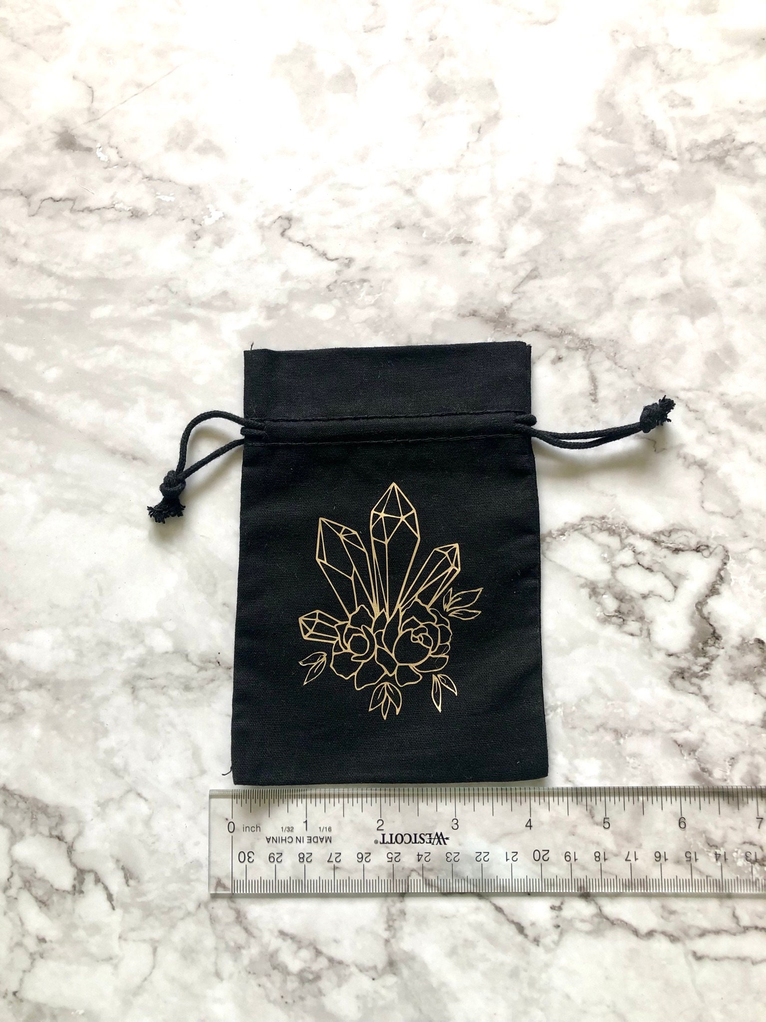 Black Crystal Pouch Bag, Pouch for Crystals, Bag for Crystals, Pouch ...