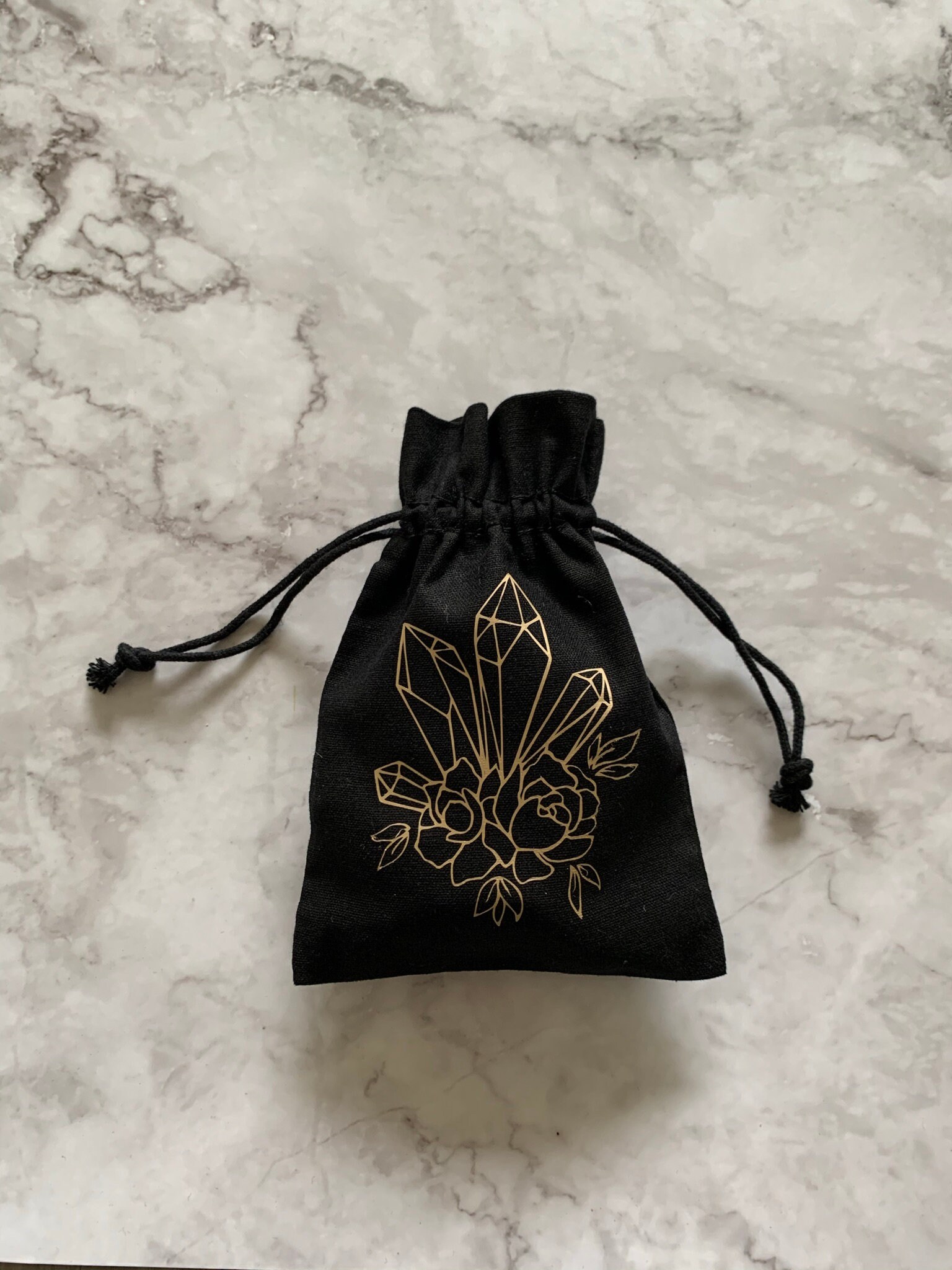 Black Crystal Pouch Bag, Pouch for Crystals, Bag for Crystals, Pouch ...