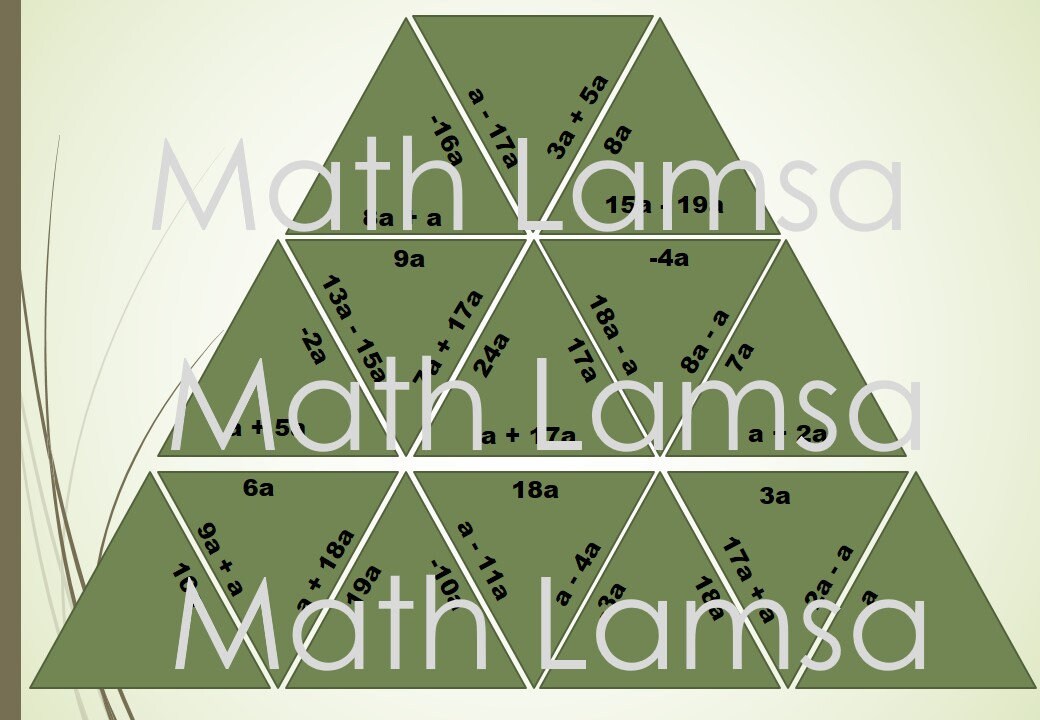 Simplifying Algebraic Expressions Puzzle Activity Addition - Etsy