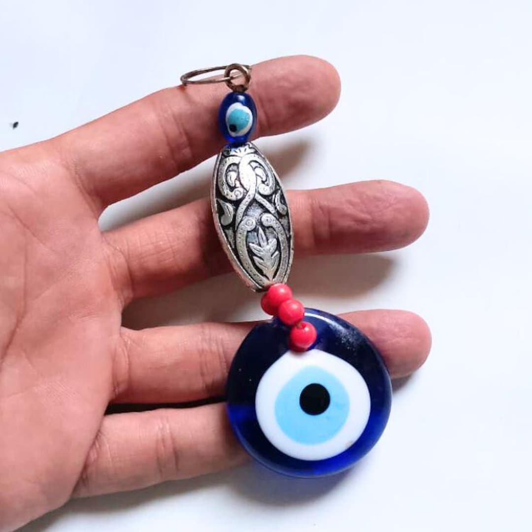 Ancient Metal Owls With Evil Eye Wall Hanging Ornament Turkish Handmade ...