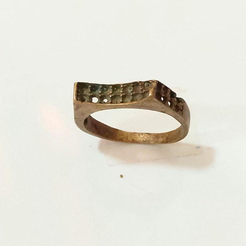 Ancient Antique Ring Bronze Color Authentic Very Old , Vintage Bronze ...