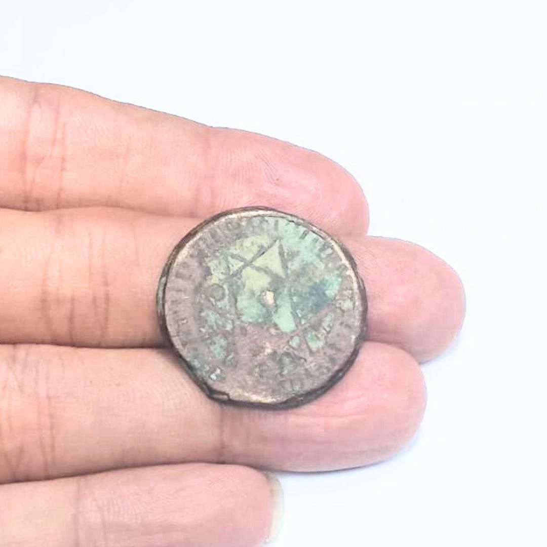 Coin Star of David Jewish Israel KING SOLOMON DAVID Antique Old Ancient ...