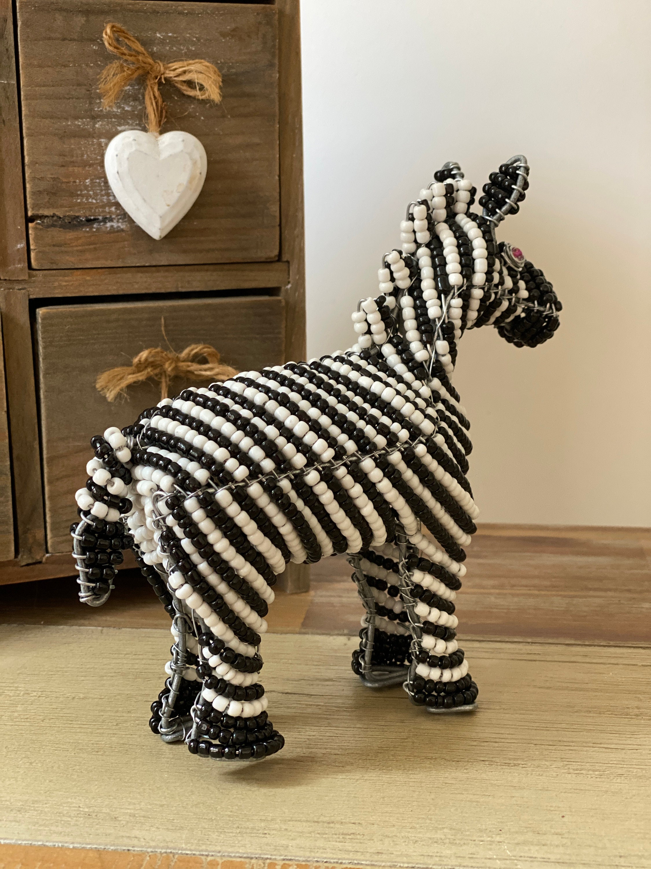 Beaded Zebra Wirework Wire Sculpture Zebra Sculpture South African Art ...