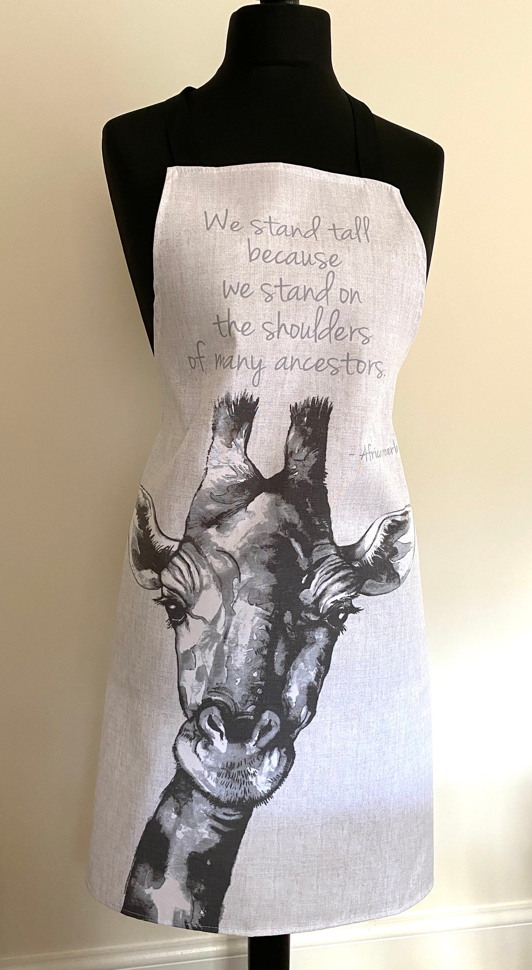 Giraffe Apron - Braai - BBQ - Baking - South African Apron - Pinafore ...