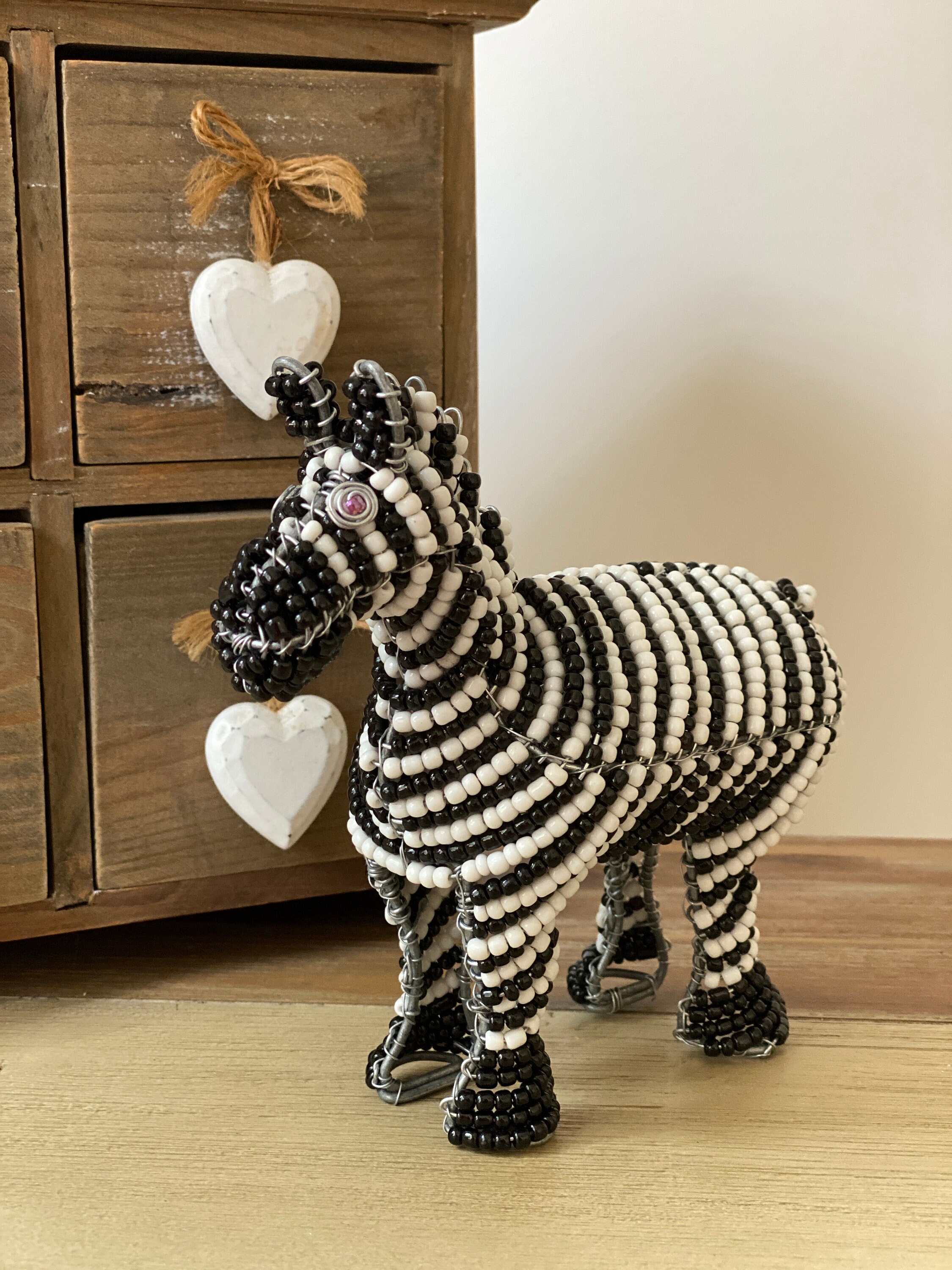 Beaded Zebra Wirework Wire Sculpture Zebra Sculpture South African Art ...