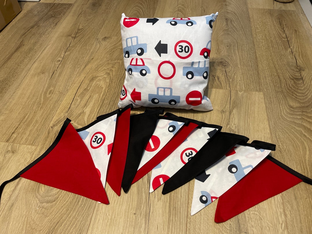 Cars and Road Signs Nursery, Childs Bedroom and Party Bunting ...