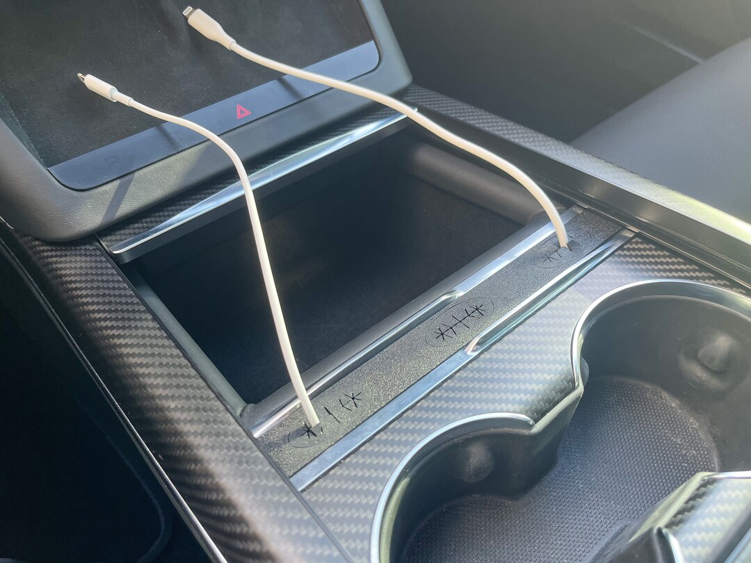 Tesla Model S Center Console Cable Organizer - Black - Etsy