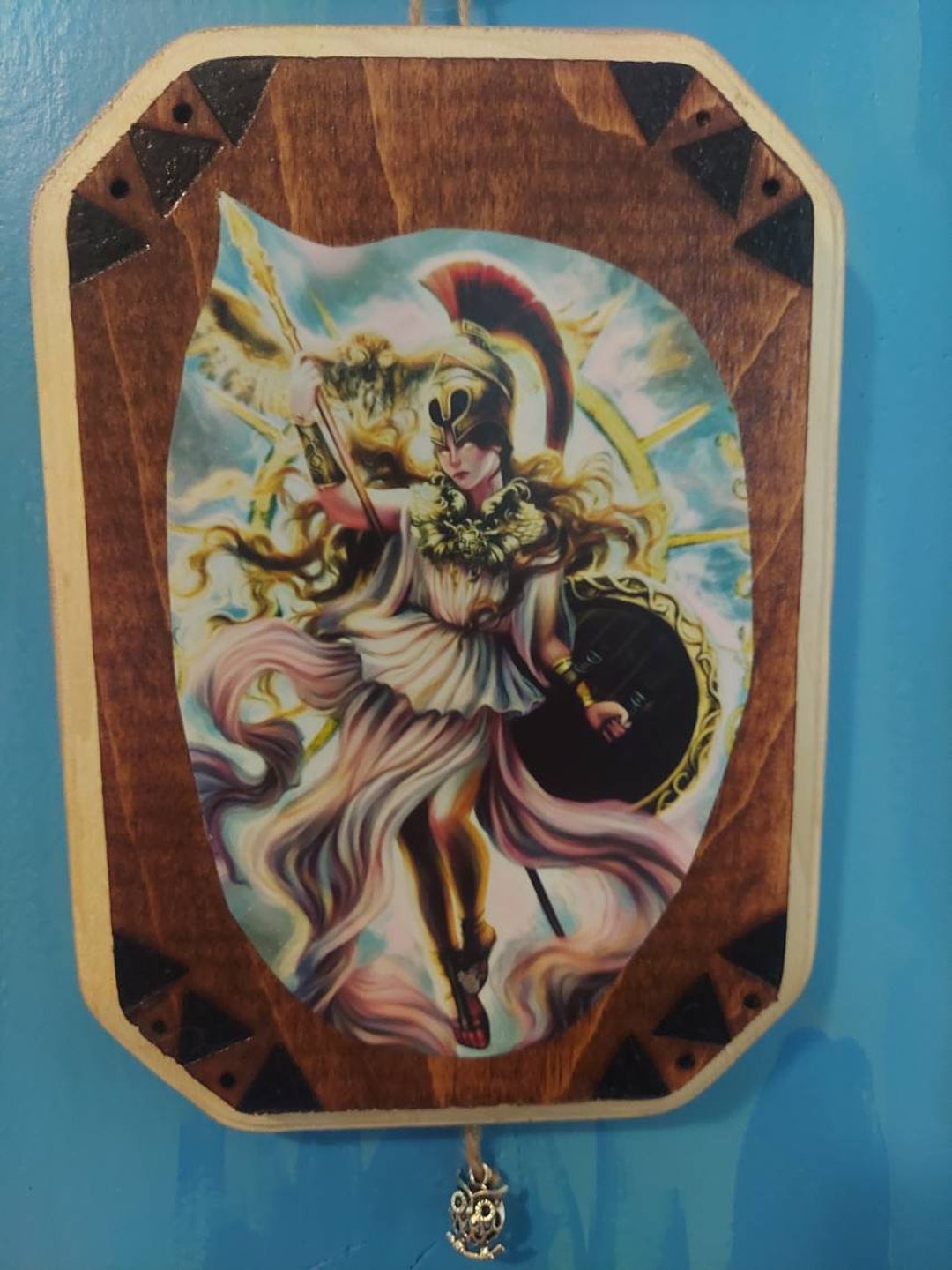 Athena Deity Plaque With Charm - Etsy