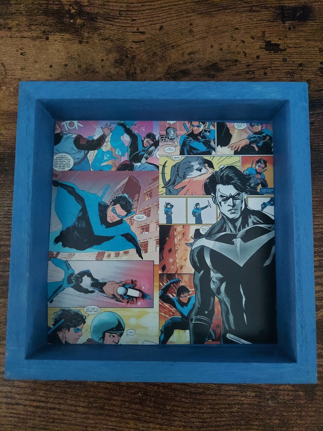 Nightwing Collage Shadow Box - Etsy