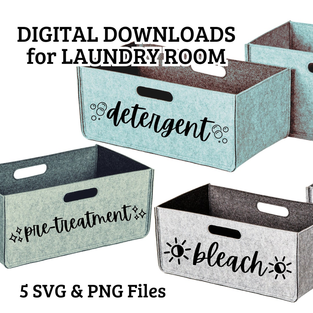 Laundry Room Digital Decal Downloads PNG SVG - Laundry Room Decor ...
