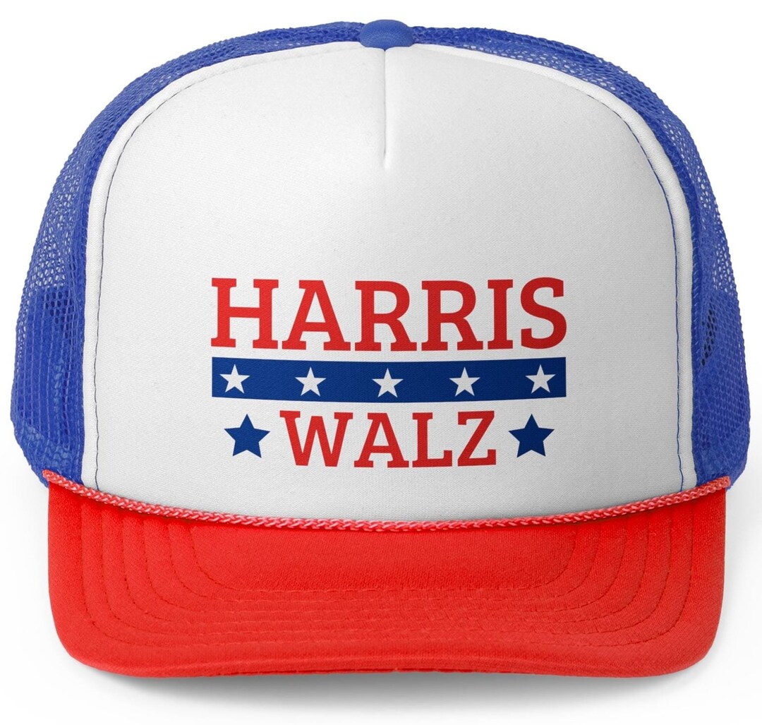 USA Red White and Blue Hat Kamala Harris Tim Walz Presidential Election ...