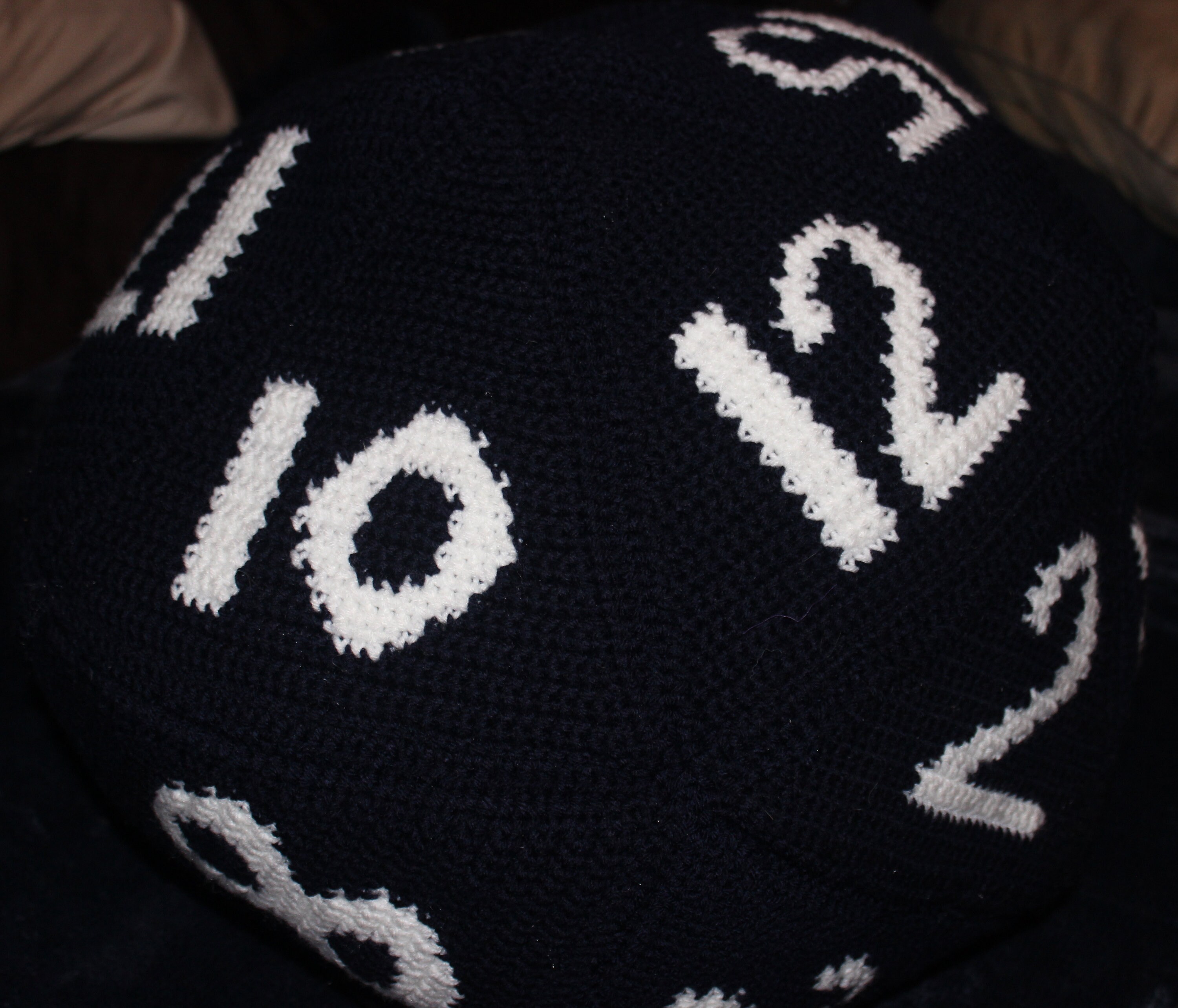Jumbo 20-sided Dice Pillow Crochet Pattern - Etsy