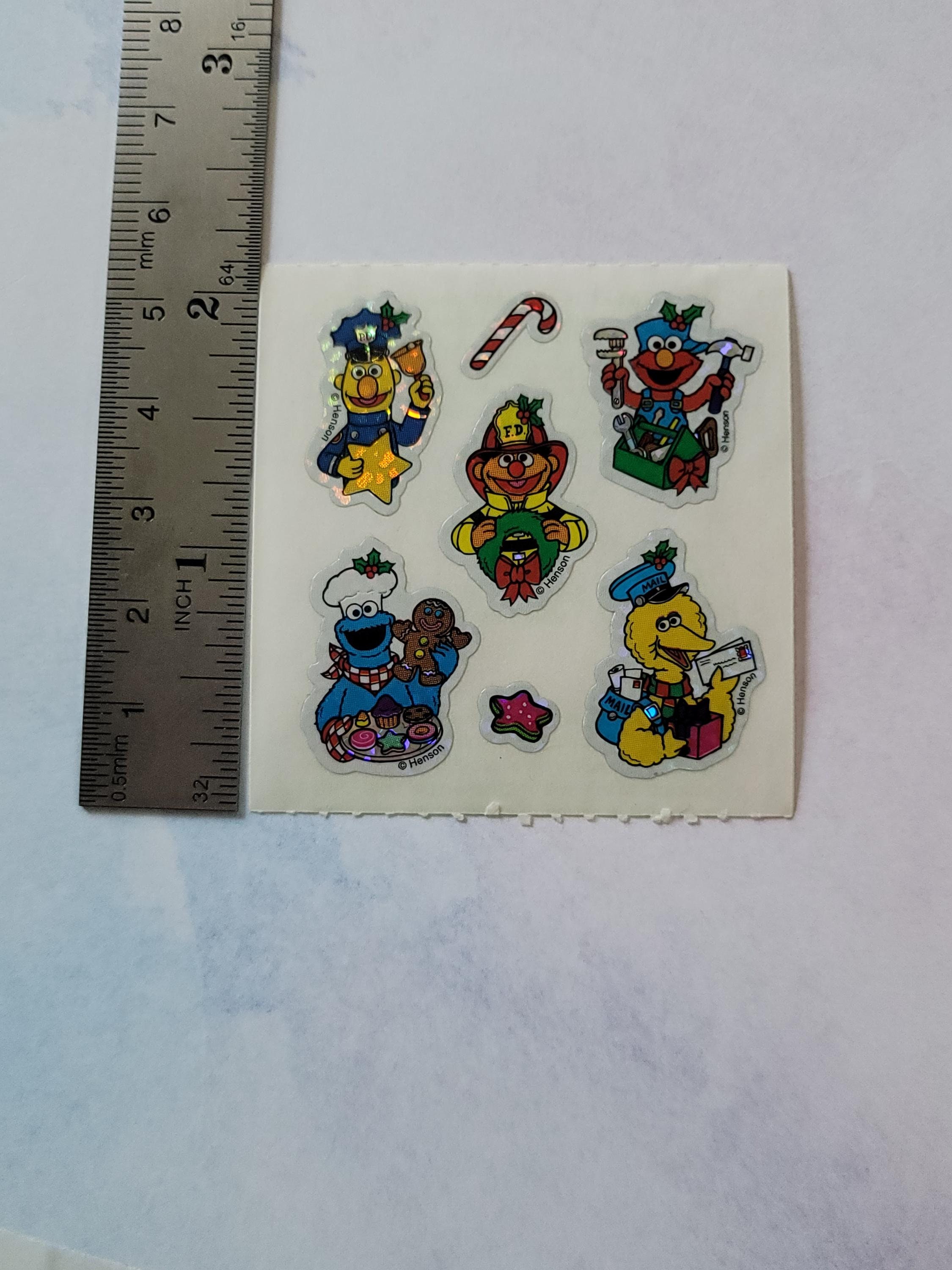 Sandylion Vintage Stickers Sesame Street Christmas - Etsy
