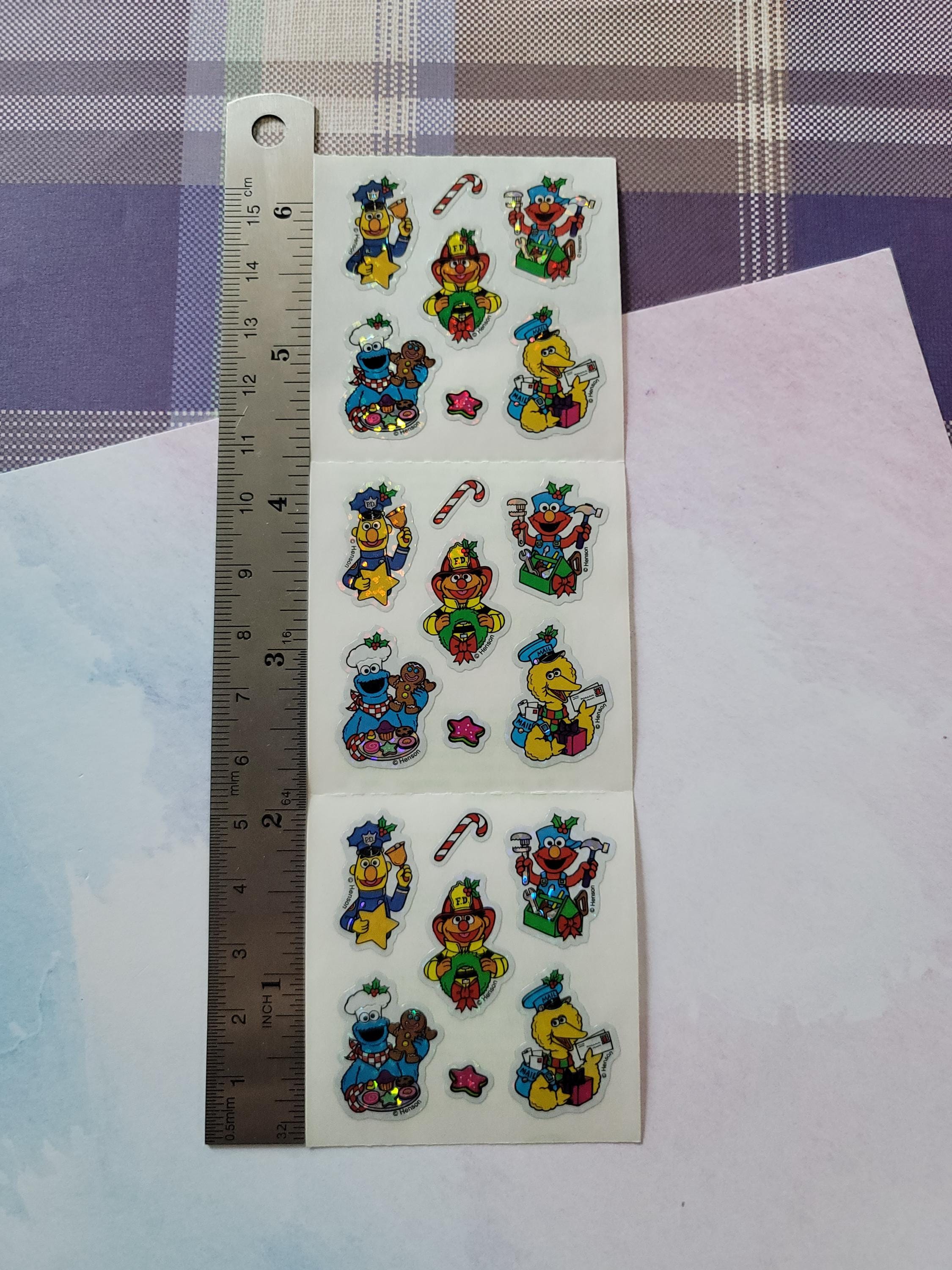 Sandylion Vintage Stickers Sesame Street Christmas - Etsy