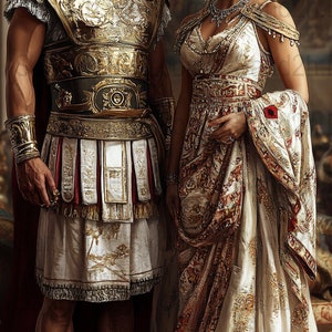 Historical Roman Couple Wall Art, Classic Roman Empire Decor ...