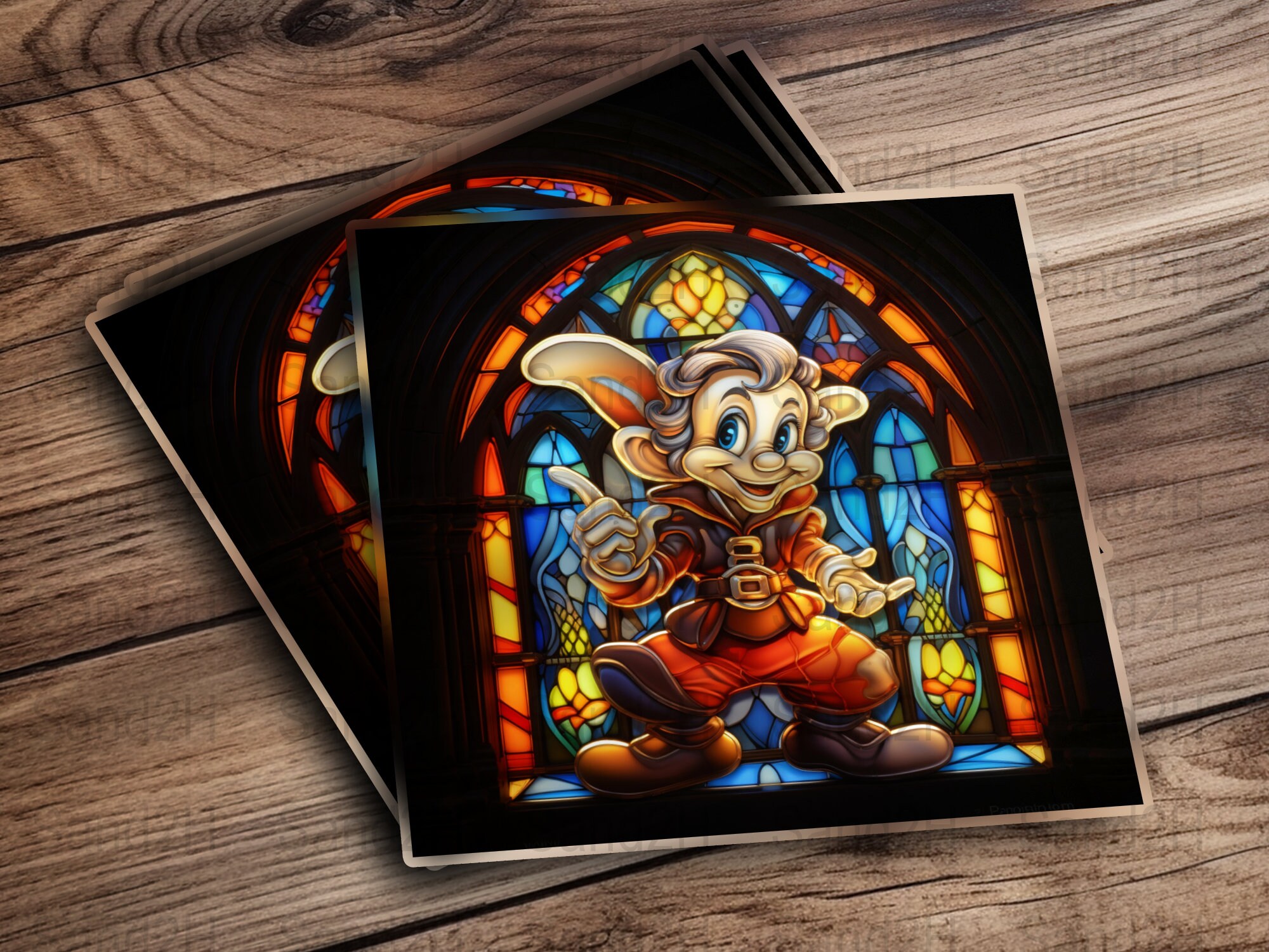 10 Stickers Designs and 1 Tumbler Wrap _ 3D Classic Animation - Etsy