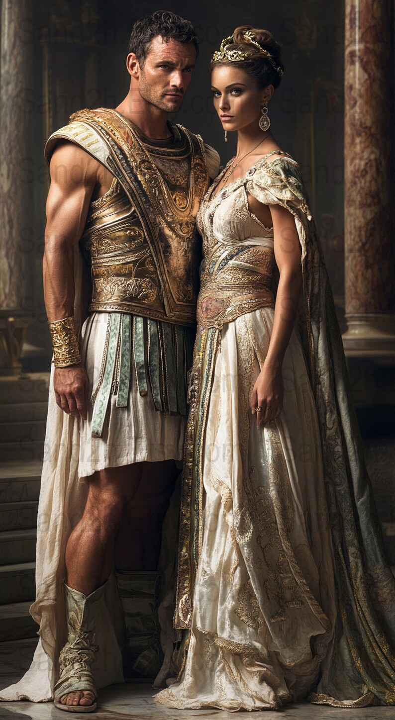 Historical Roman Couple Wall Art, Classic Roman Empire Decor ...