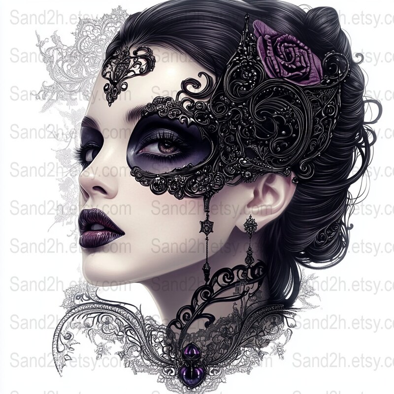 Gothic Woman Art - Etsy