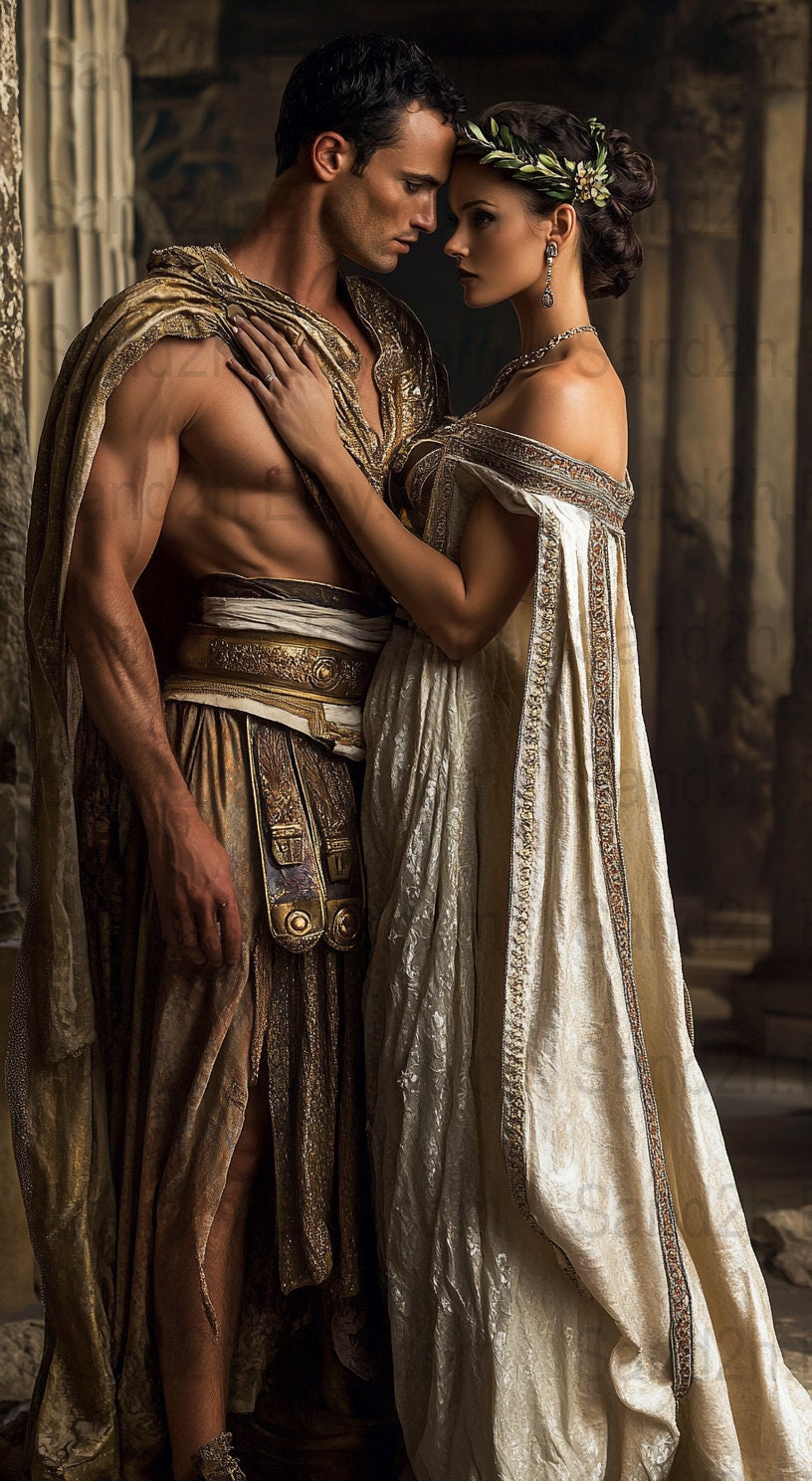 Historical Roman Couple Wall Art, Classic Roman Empire Decor ...