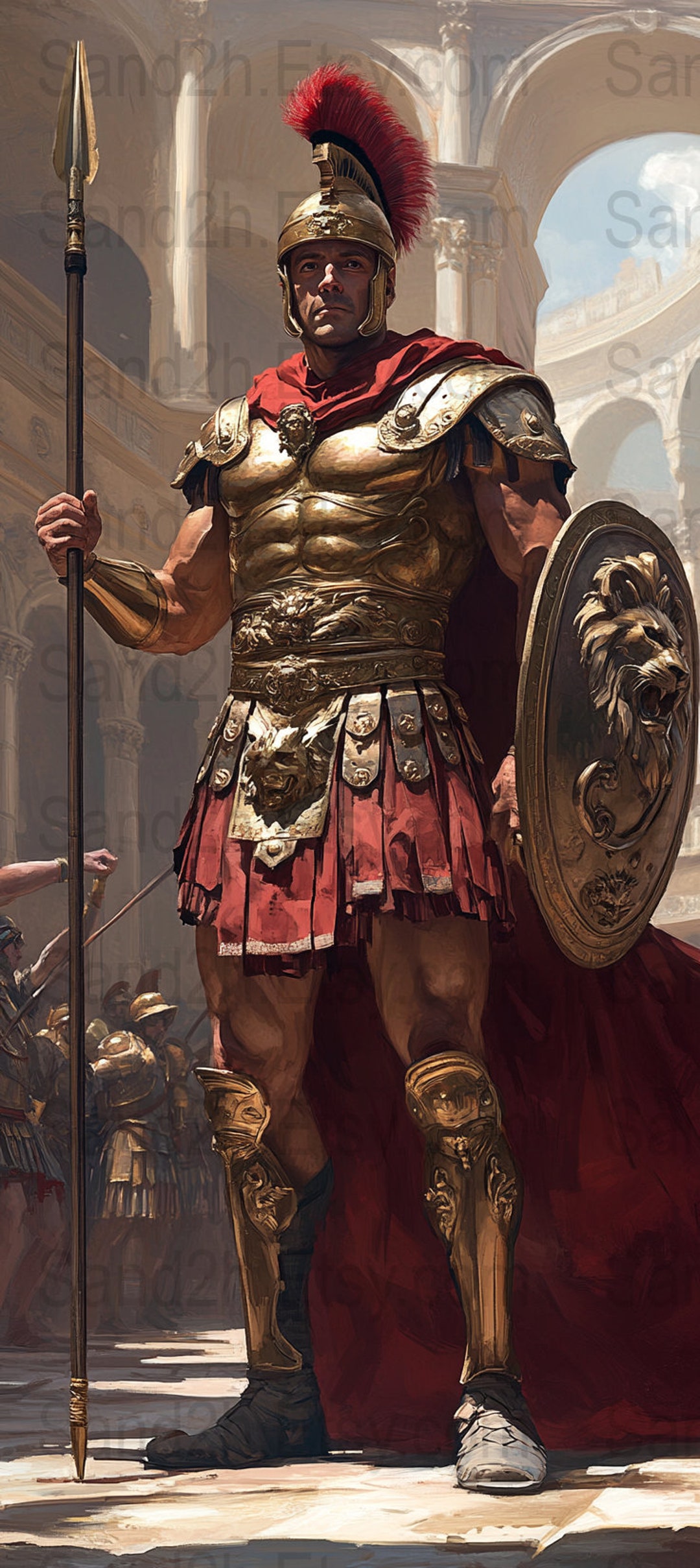 Roman Warrior Wall Art, Historical Art Decor, 10 Ancient Rome Posters ...