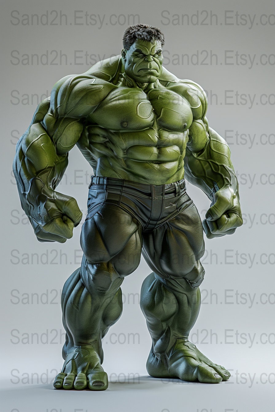 Hulk Stands _ Wall Art _ Digital Downloadsno PHYSICAL SHIPPING - Etsy