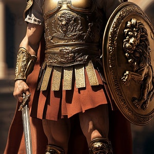 Roman Warrior Wall Art, Historical Art Decor, 10 Ancient Rome Posters ...