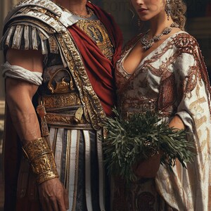 Historical Roman Couple Wall Art, Classic Roman Empire Decor ...