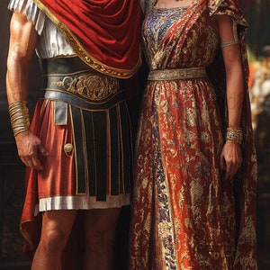 Historical Roman Couple Wall Art, Classic Roman Empire Decor ...