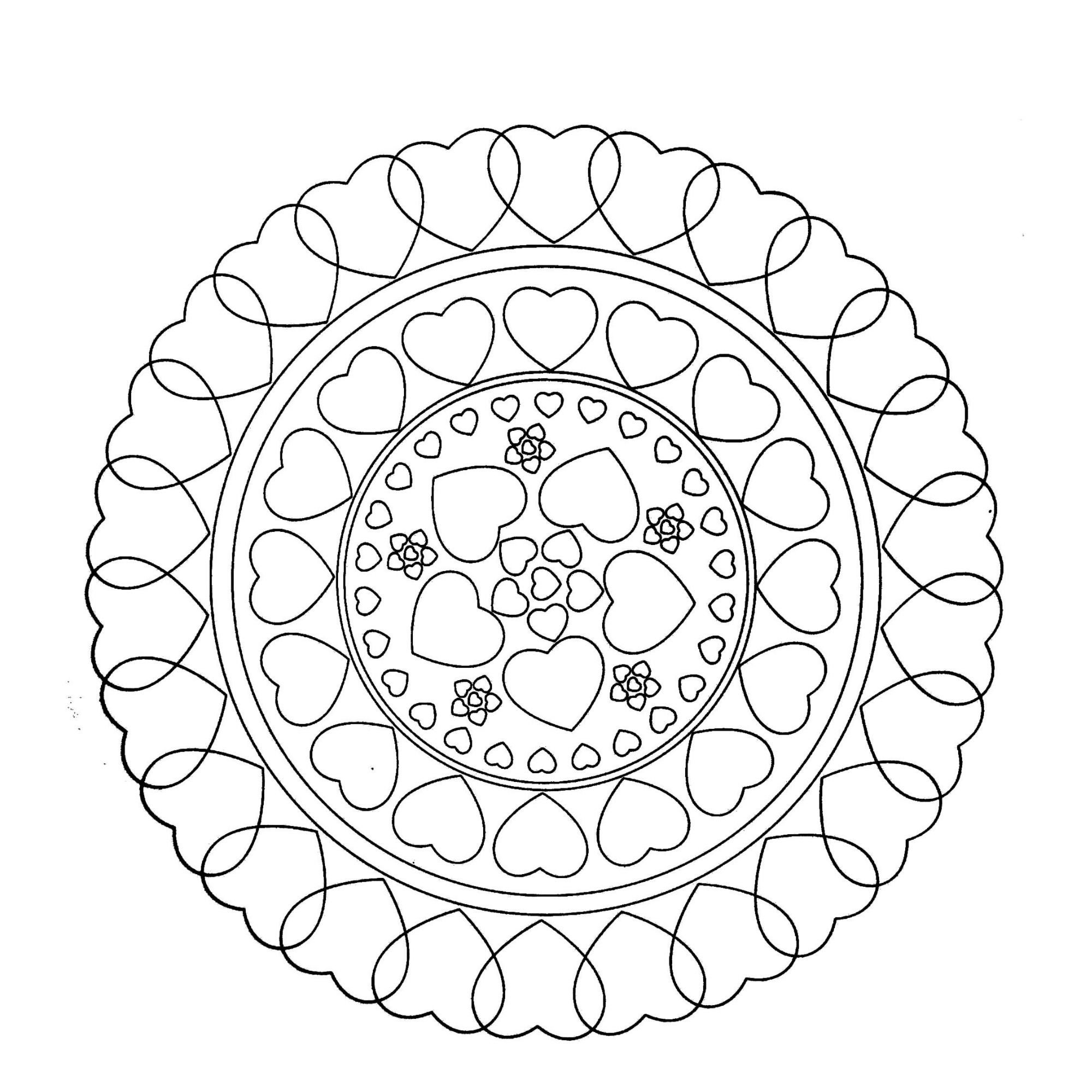 Printable Adult Coloring Page MANGALA - Etsy