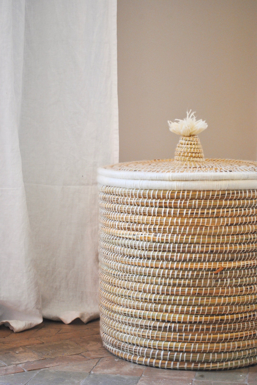 Customizable Straw Trunk, Basket & Storage Chest, Customizable Woven ...