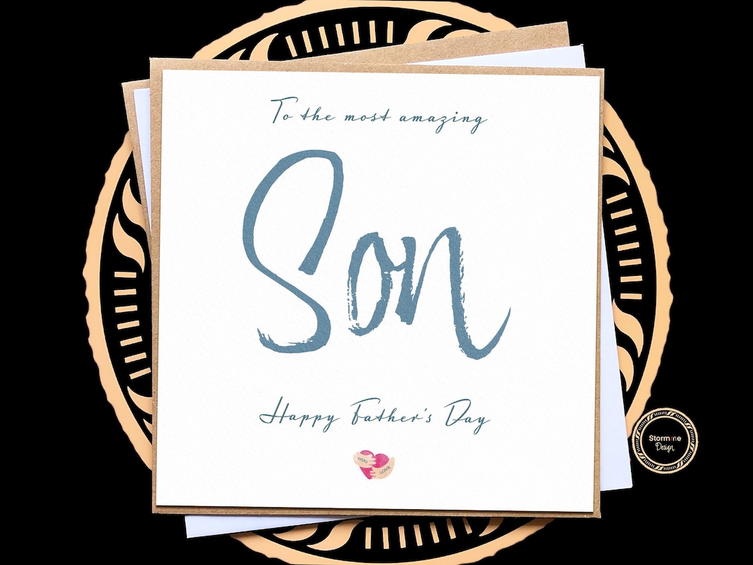 Fathers Day Card for Son | Father's Day Card From Mum | Happy Fathers ...