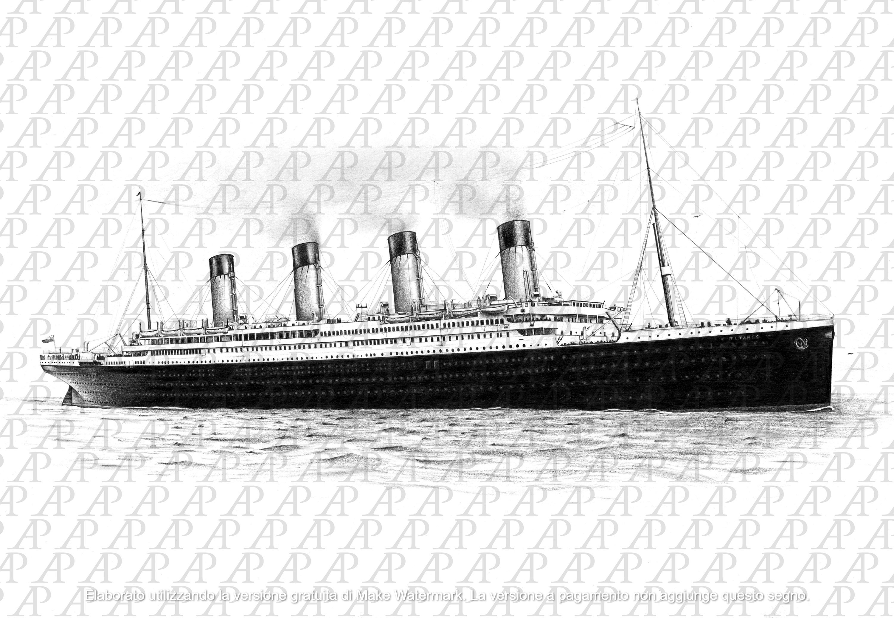 Rms Titanic, DRAWING REPLICA - Etsy