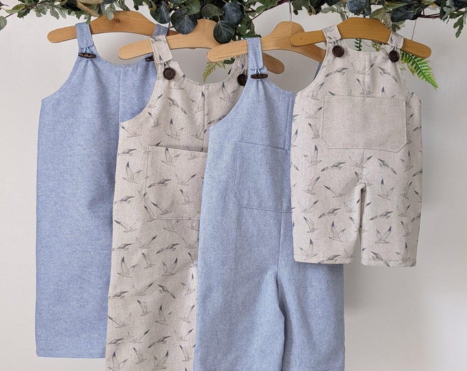 Baby/child Overalls, PDF Sewing Pattern, 2 Design Collection, Full ...