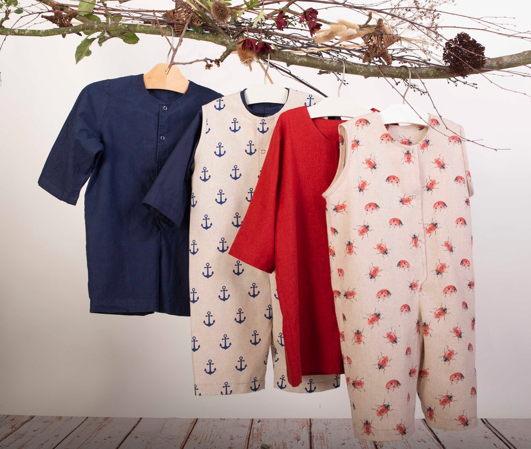 Baby/child Relaxed Fit Jumpsuit, PDF Sewing Pattern, 4 Design ...