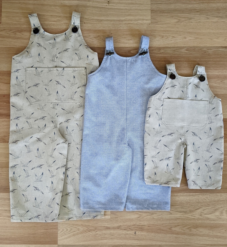 Baby/child Overalls, PDF Sewing Pattern, 2 Design Collection, Full ...